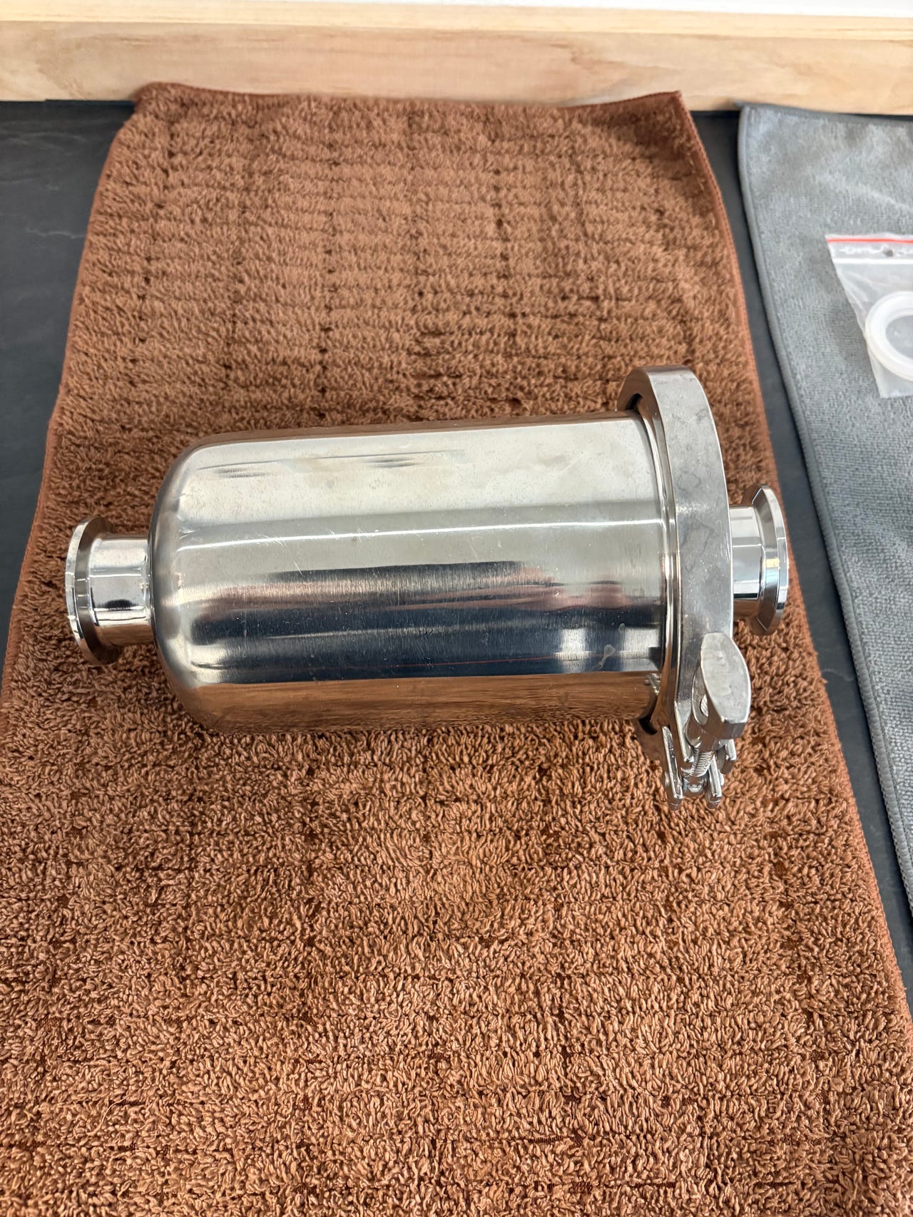 Til ølbrygging - 1,5" Tri-Clamp Inline Filter Kort (24,5cm) | FINN-torget