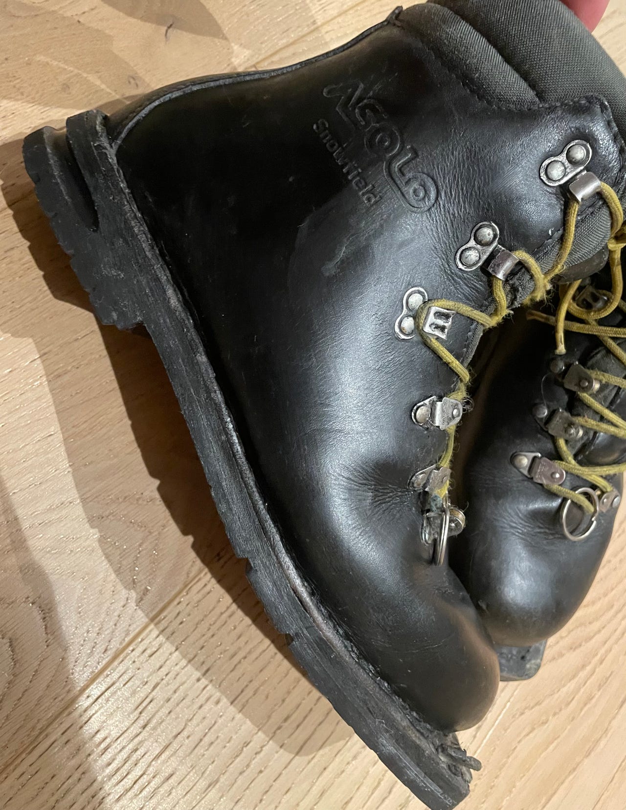 ASOLO Snowfield All-Leather Nordic Telemark 75mm 3-Pin Boots US Men's ...