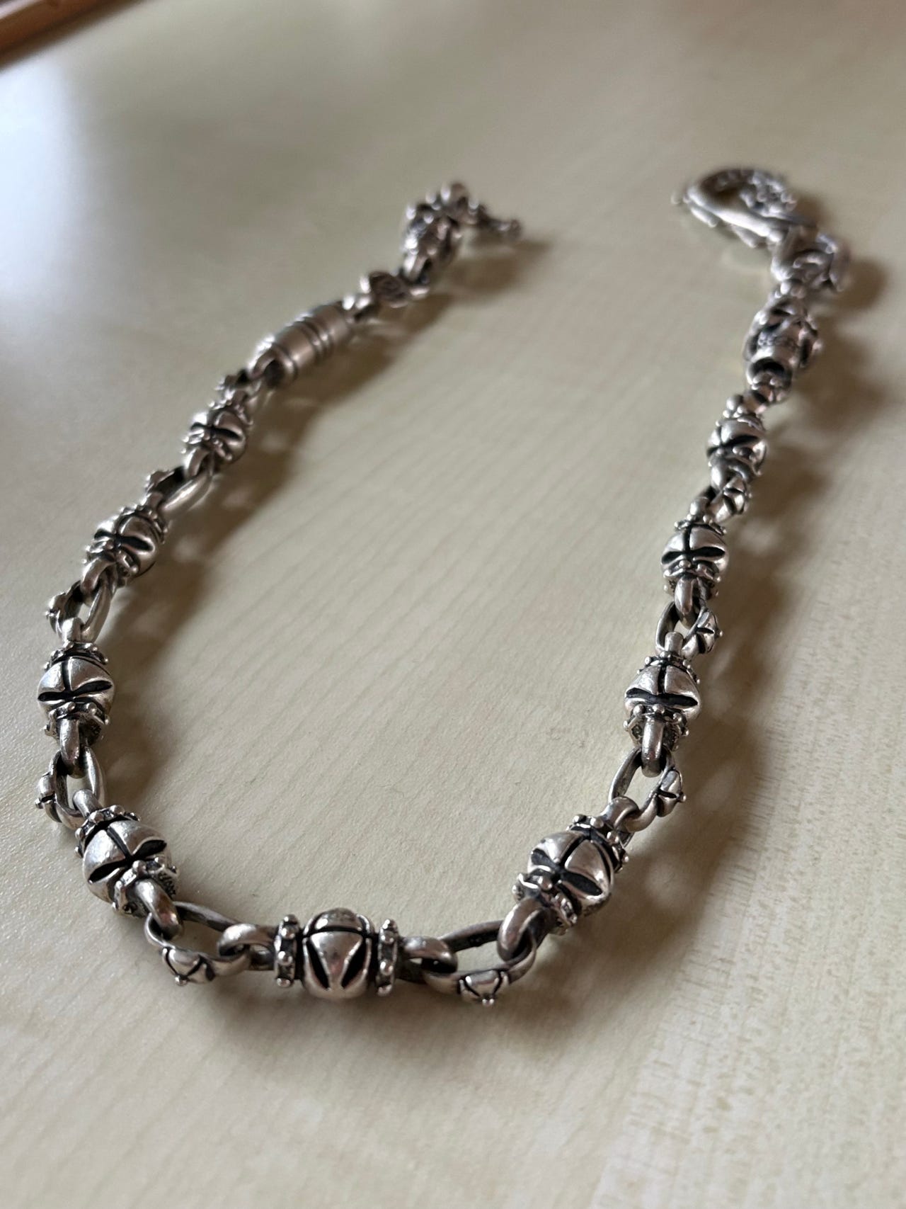 Double Cross by Travis Walker Sterling Silver Wallet Chain | FINN-torget