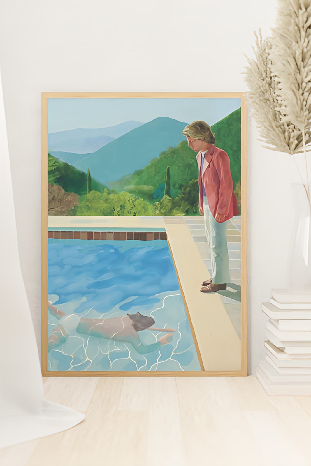 David Hockney Swimming Pool (Trykk A3) - Kunst uten ramme | FINN-torget