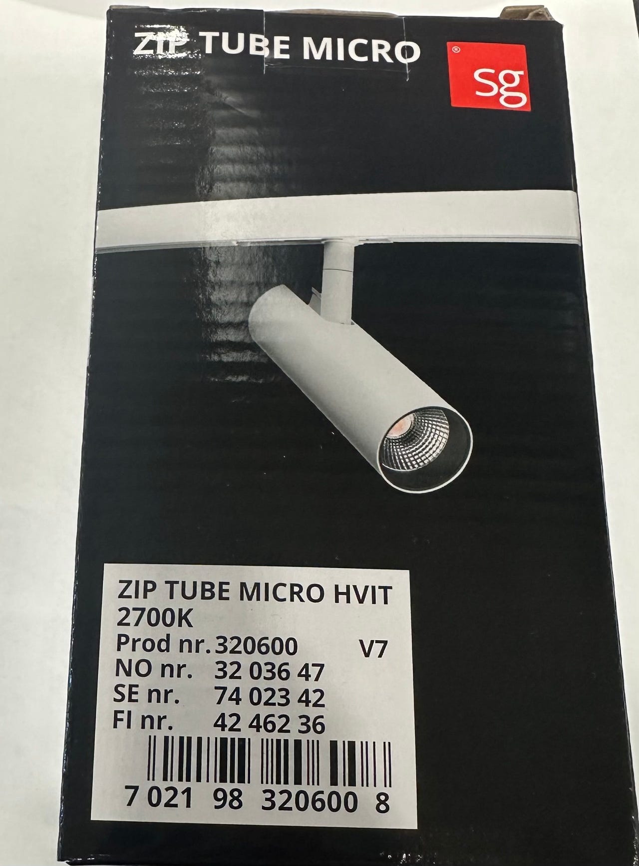 7 stk Zip Tube Micro Hvit 2700k ny i esken | FINN-torget