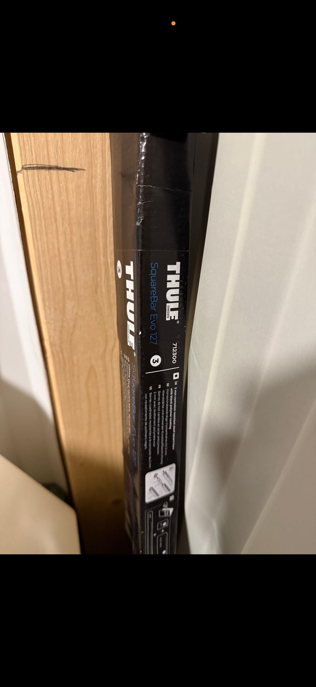 1 stk , Løs stenger 712300, Thule Squarebar EVO 127 | FINN-torget