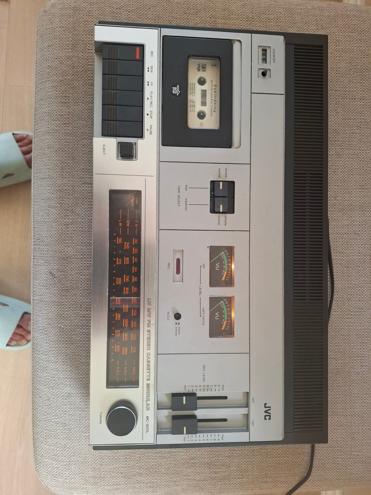 JVC STEREO KASSETTSPILLER/ RADIO/ FORSTERKER MODEL MC-1820L | FINN-torget