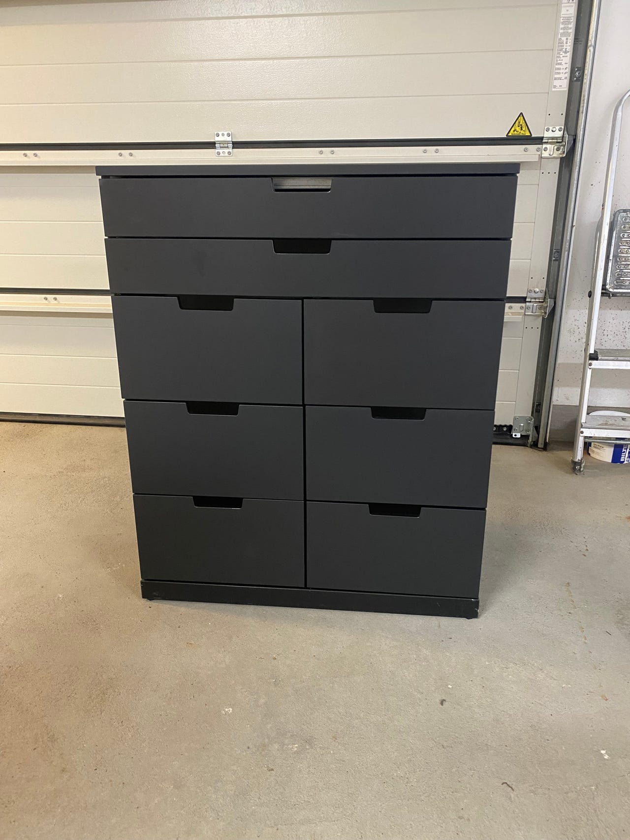 Nordli kommode med 8 skuffer fra IKEA i antrasitt farge, 80x99 | FINN ...