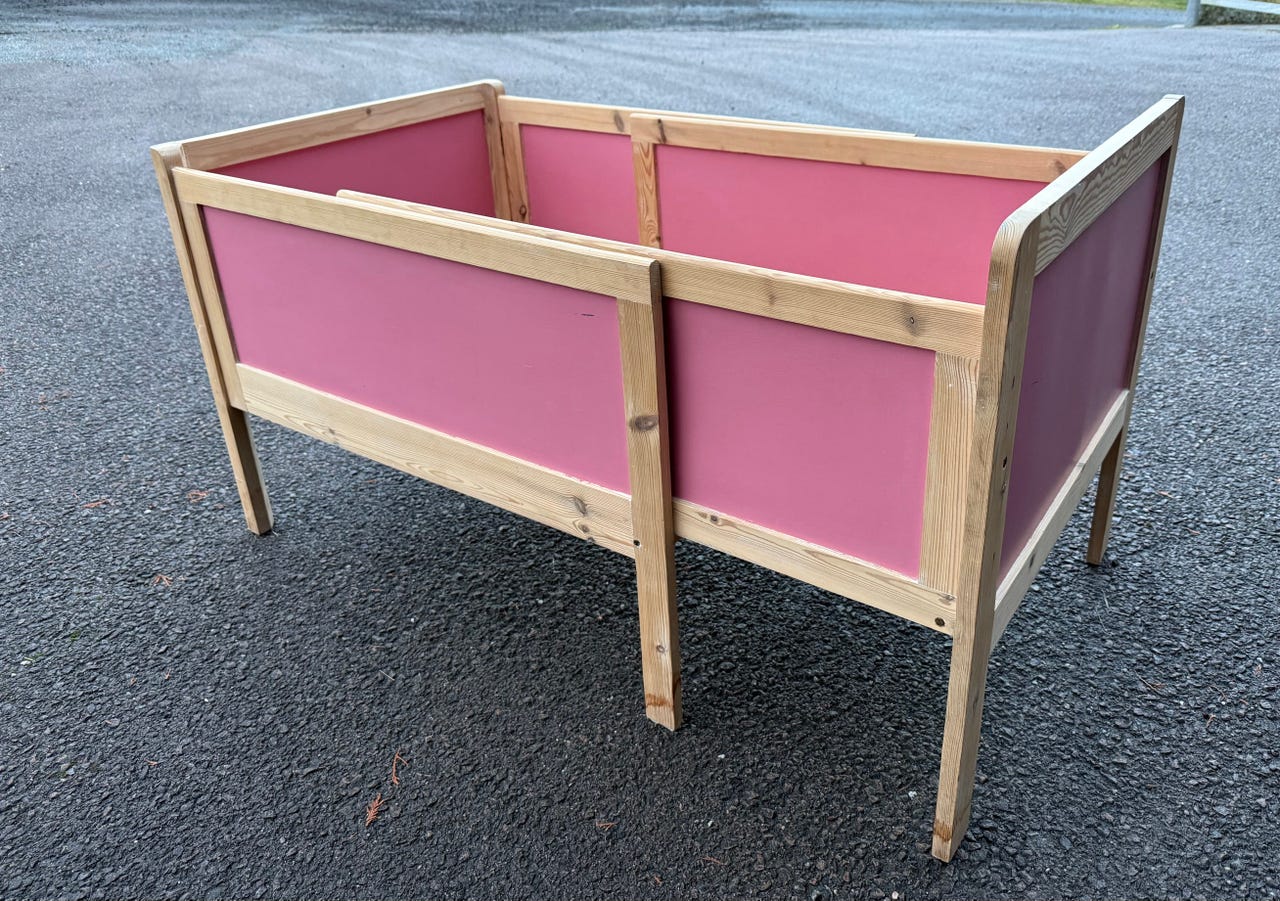 Uttrekkbar seng barn rosa tre | FINN-torget