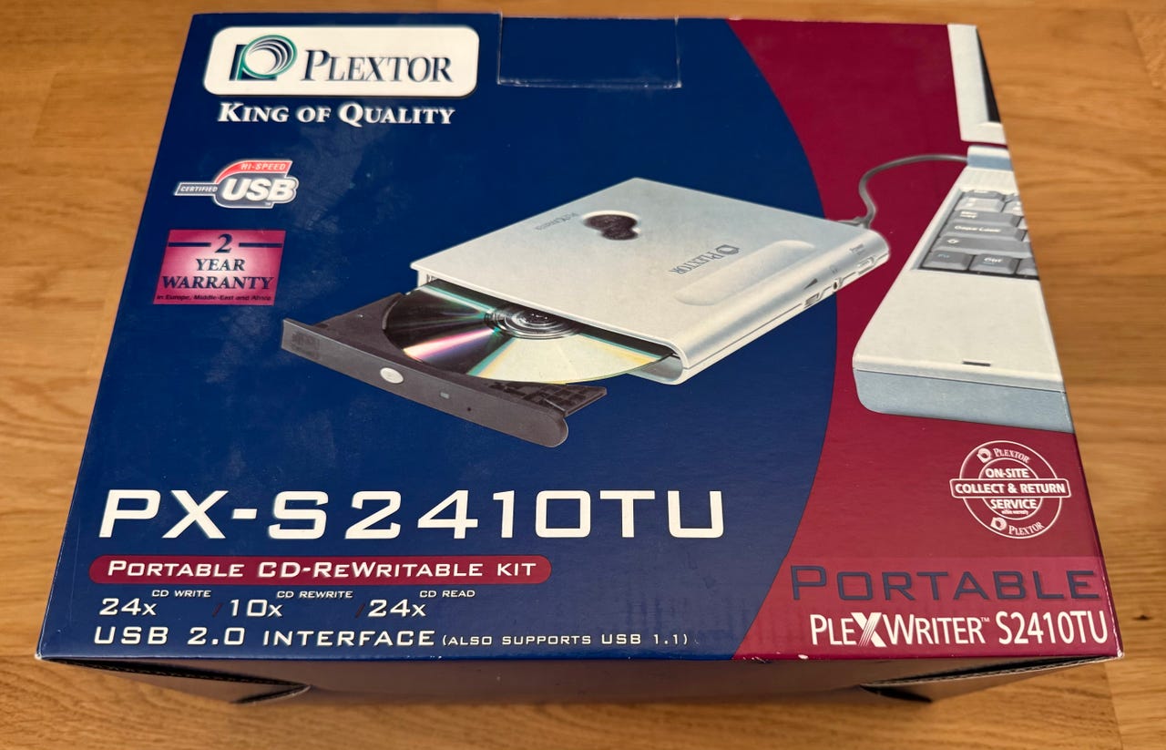 Plextor PlexWriter S2410TU – CD-brenner (USB) + 20 stk cd plater | FINN ...
