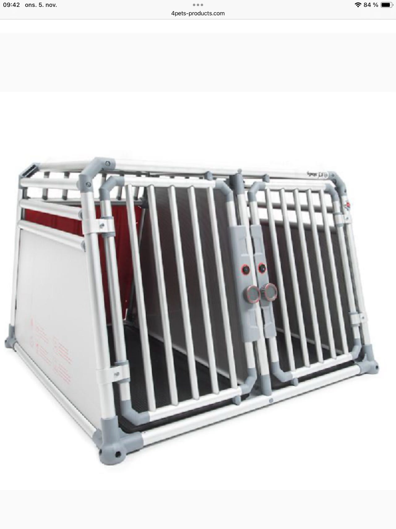 4pets PRO 22 Large Hundebur Dobbel Aluminium | FINN-torget