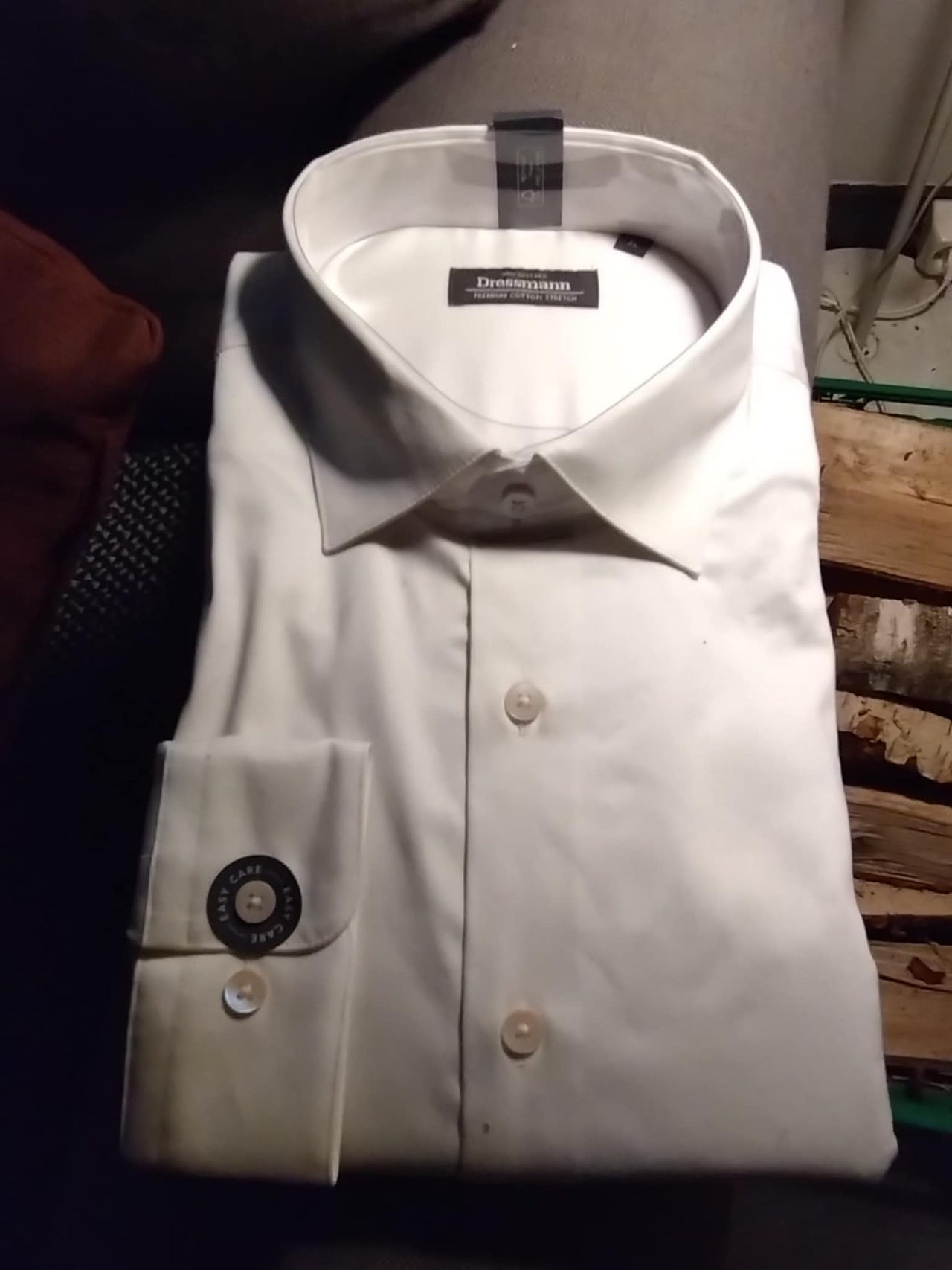 Dressmann Premium Cotton Stretch Skjorte Hvit XL selges rimelig | FINN ...