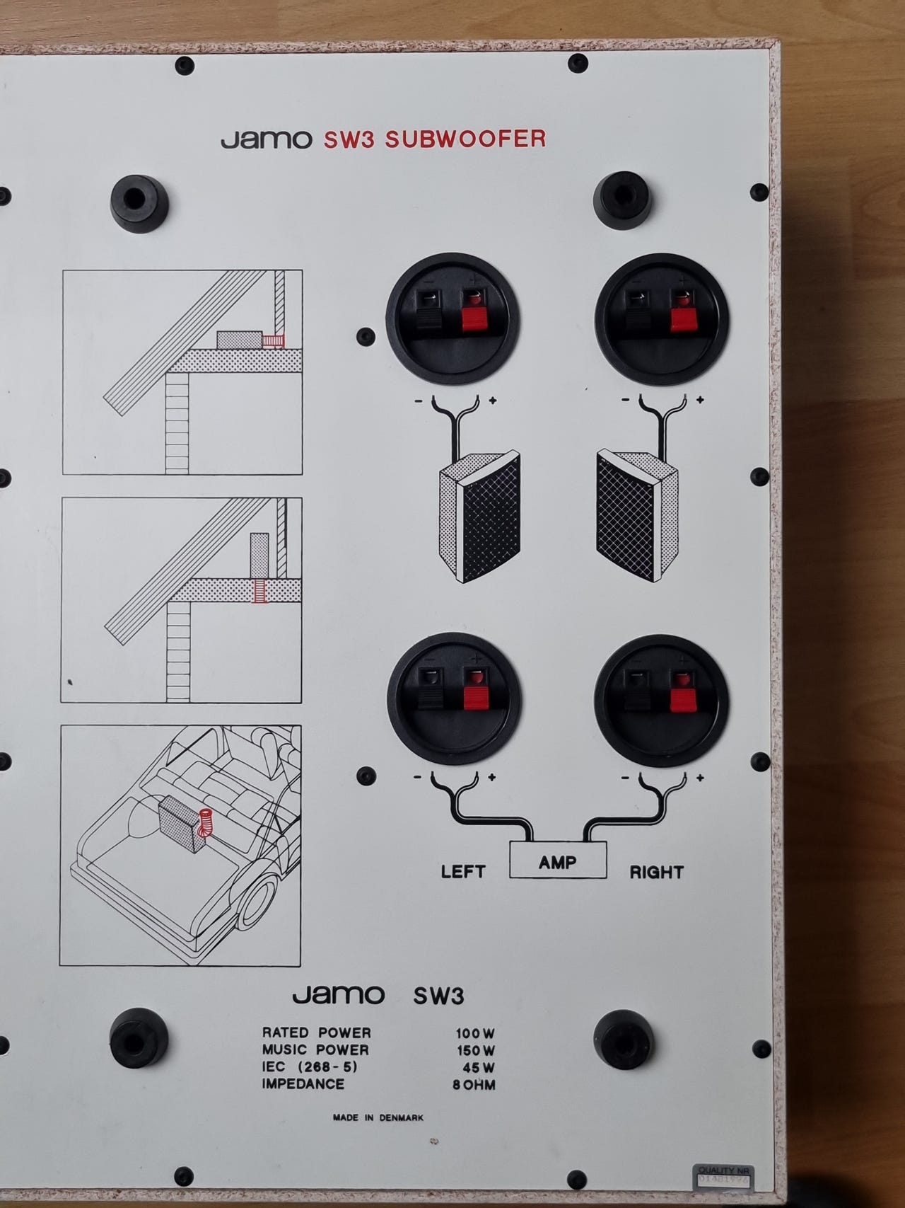 SUBWOOFER JAMO SW3 HVIT | FINN-torget