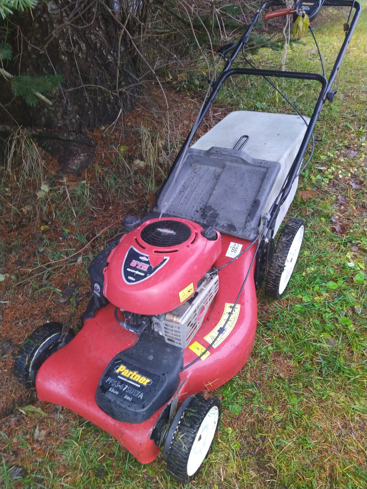 PARTNER(HUSQVARNA) GRESSKLIPPER 3 in 1 Bioklipper / sideutkast ...