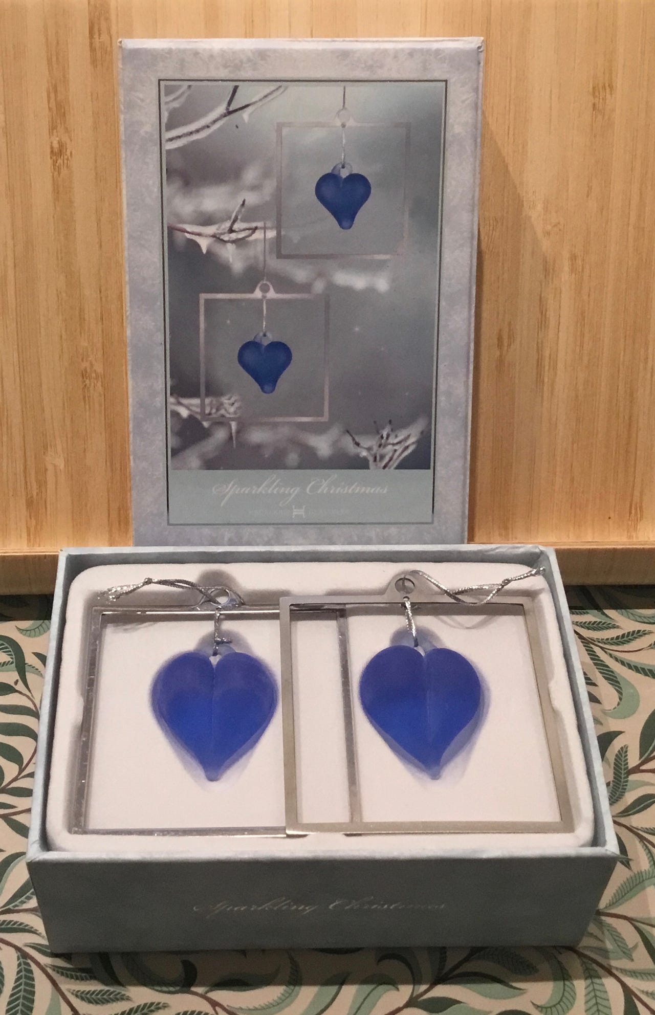 Hadeland Sparkling Christmas jule dekorasjon - hjerter i ramme | FINN ...