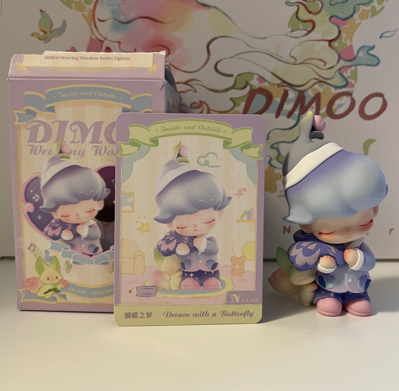 popmart dimoo weaving wonders dream with a butterfly | FINN-torget