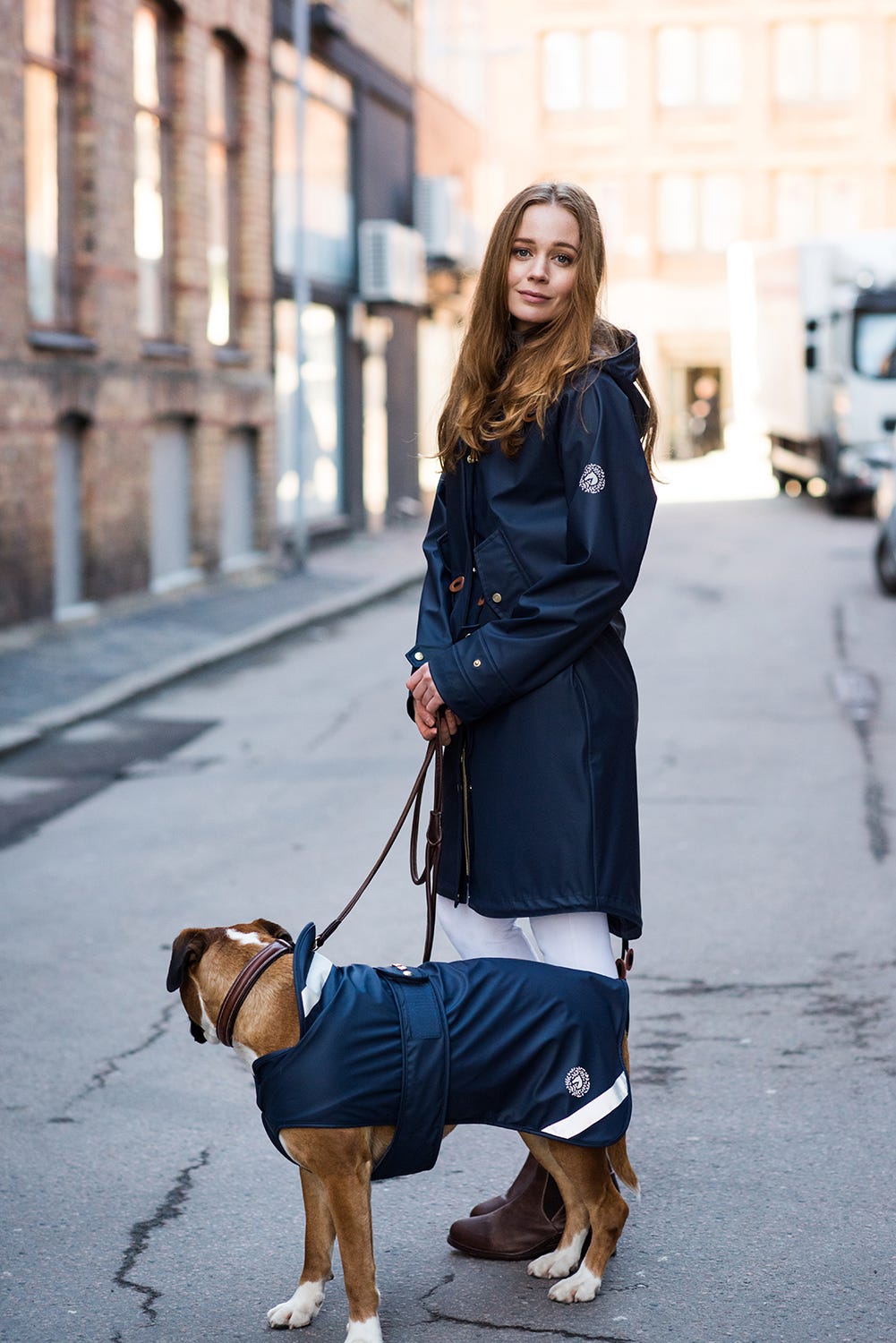 Regnkappa navy str L | FINN-torget