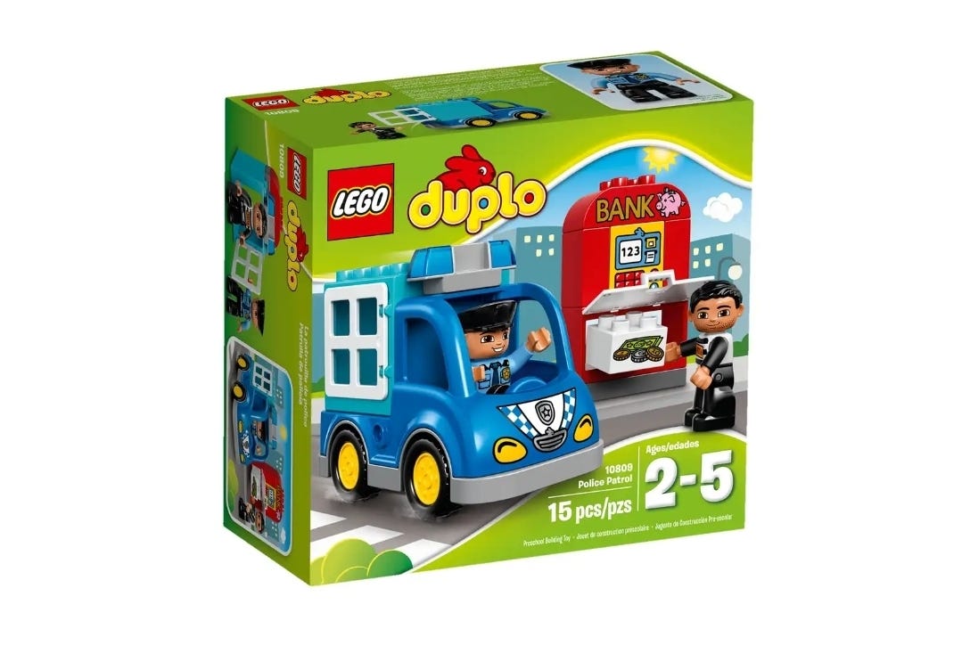 LEGO DUPLO City Bank Heist Lekesett 15 deler | FINN-torget