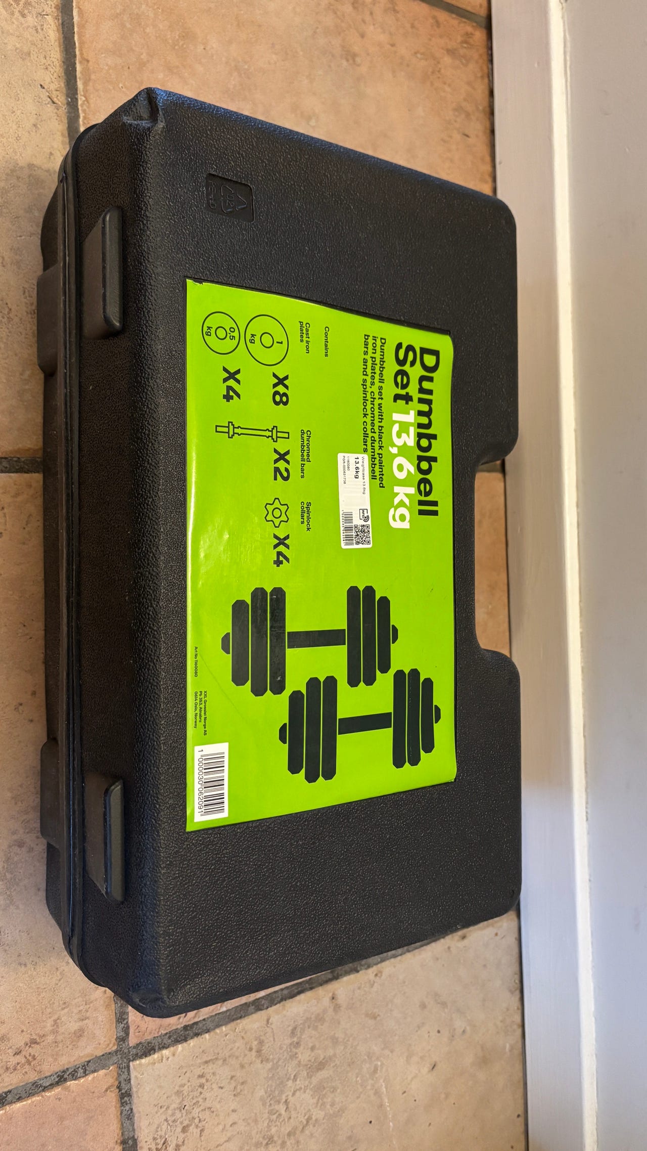 Dumbbell Set 13kg svart stål | FINN-torget