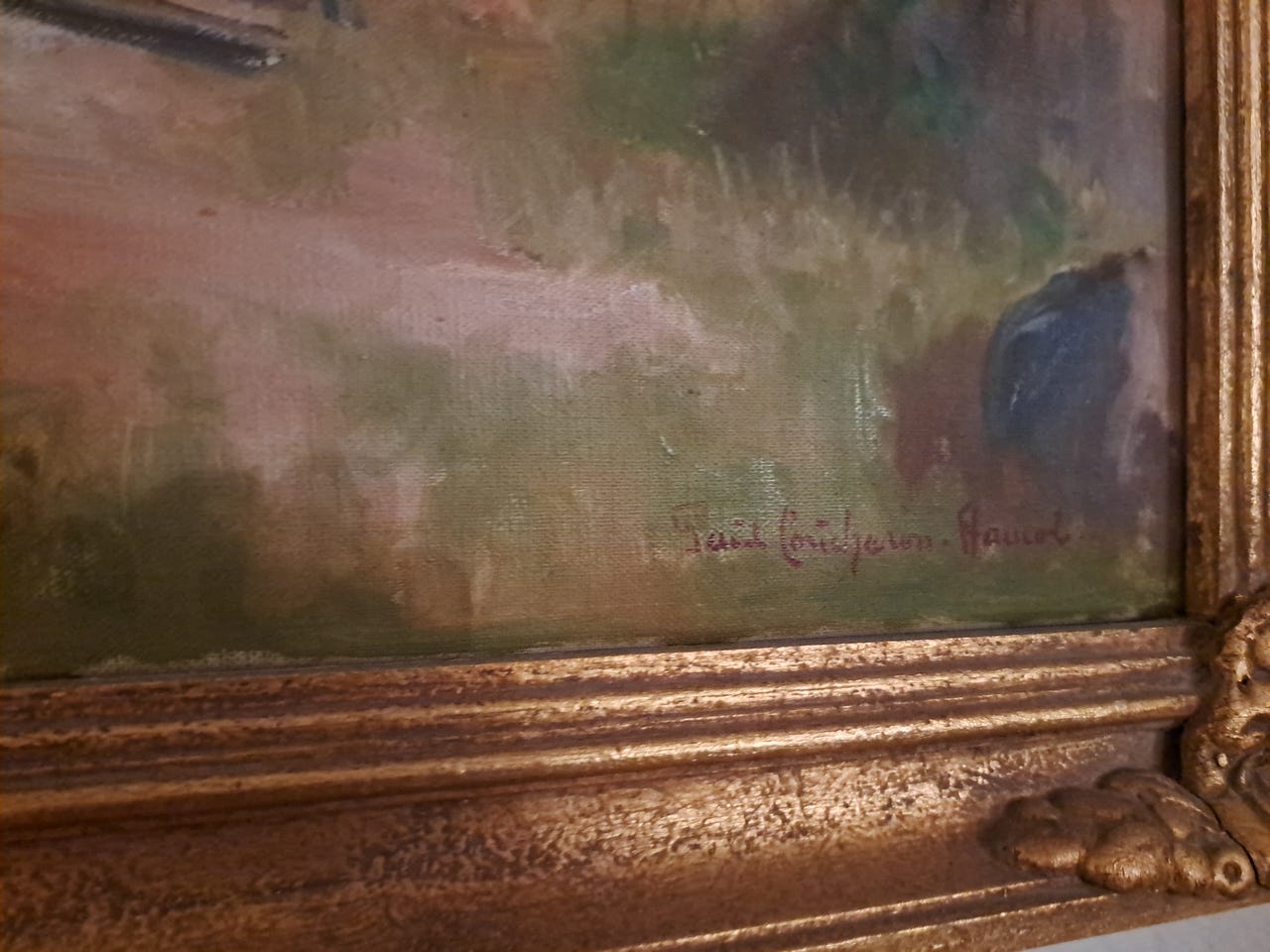 Båt og sjømotiv. Gi bud. Mål bredde 75cm høyde 65cm. | FINN-torget