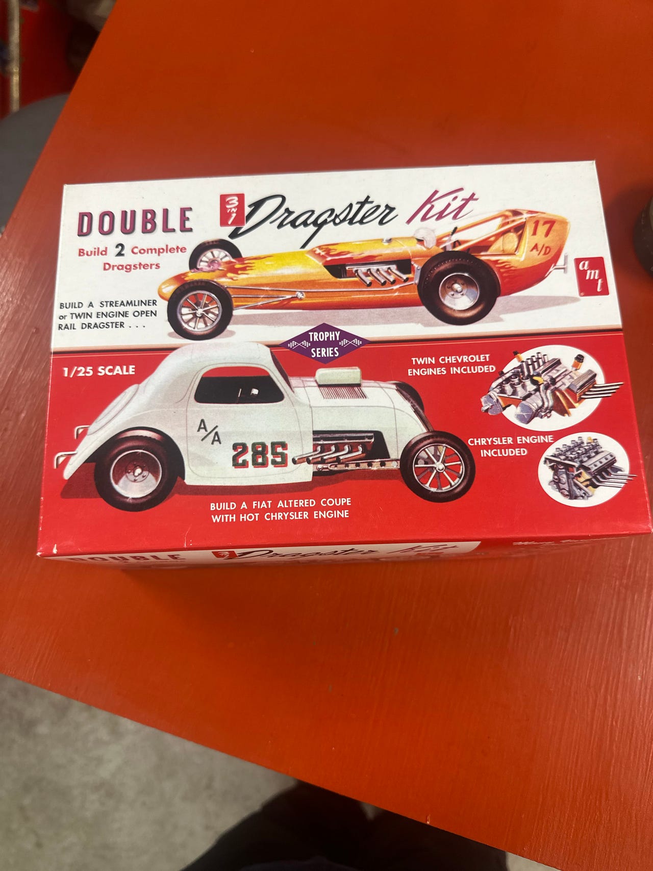 AMT Double Dragster Kit Plastmodell 1/25 skala | FINN-torget