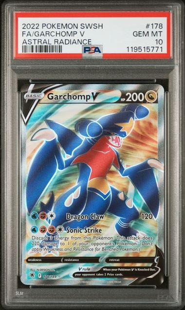 Garchomp V 178 PSA 10 | FINN-torget