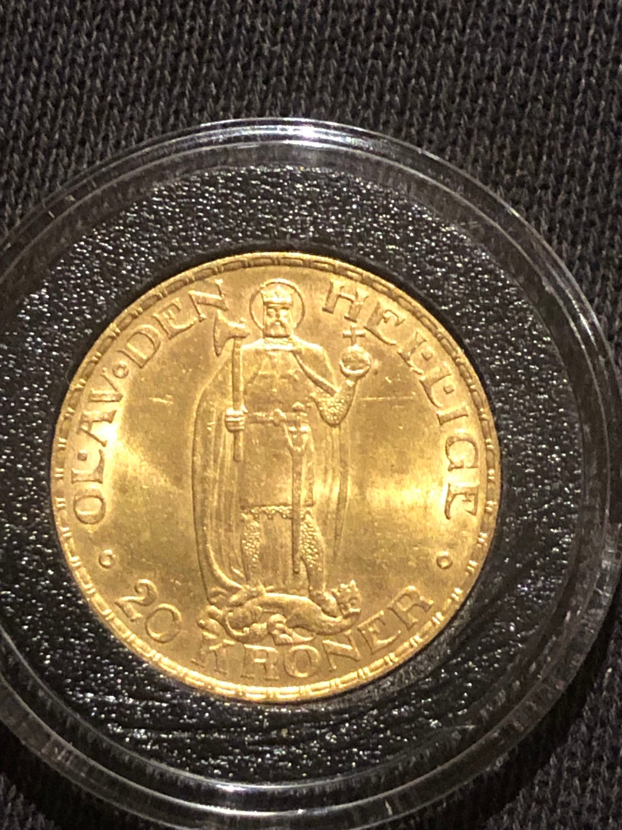 Haakon Vll 20kr gullmynt, 1910. Rålekker | FINN-torget