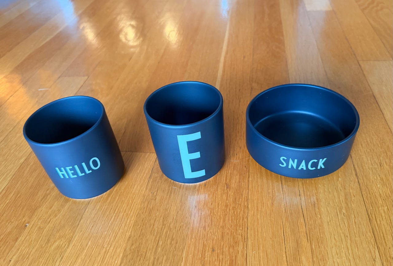 Design Letters Kopp og skål, svart keramikk | FINN-torget