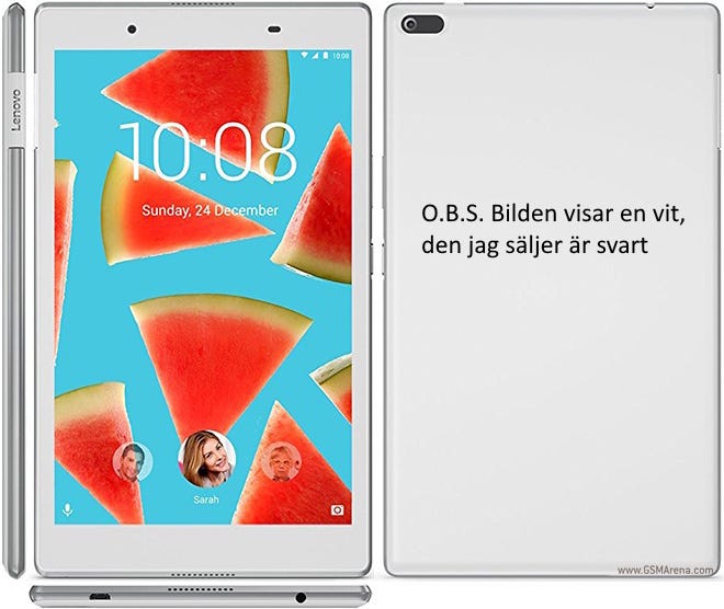 Lenovo Tab 4 - 8" - Svart | FINN-torget