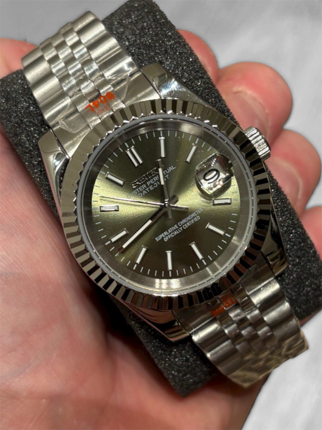 HELT NY | SEIKO MOD Olive Dial 🟢🫒 | FINN-torget