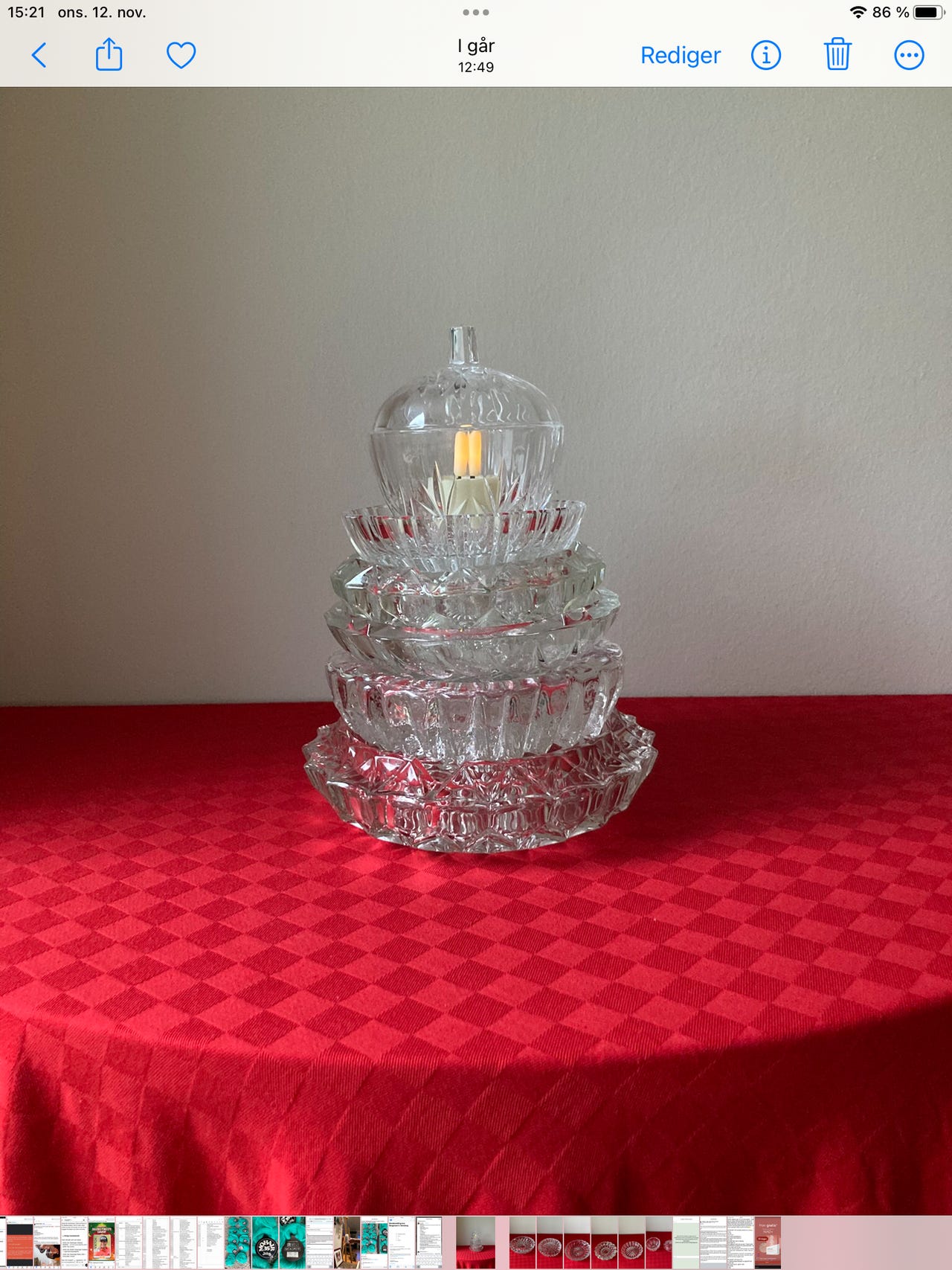 Juletre i krystall - drysser ikke og trenger ikke vann | FINN-torget