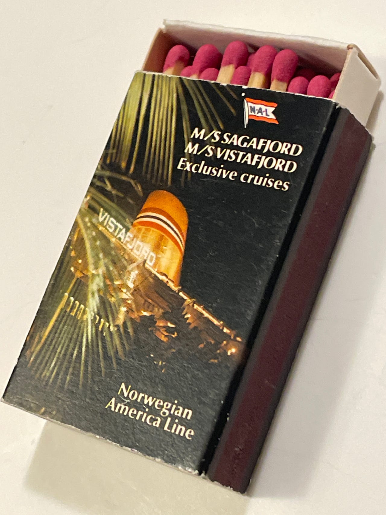 NAL Norske Amerikalinje MS Sagafjord Vistafjord Vintage Nitedals ...