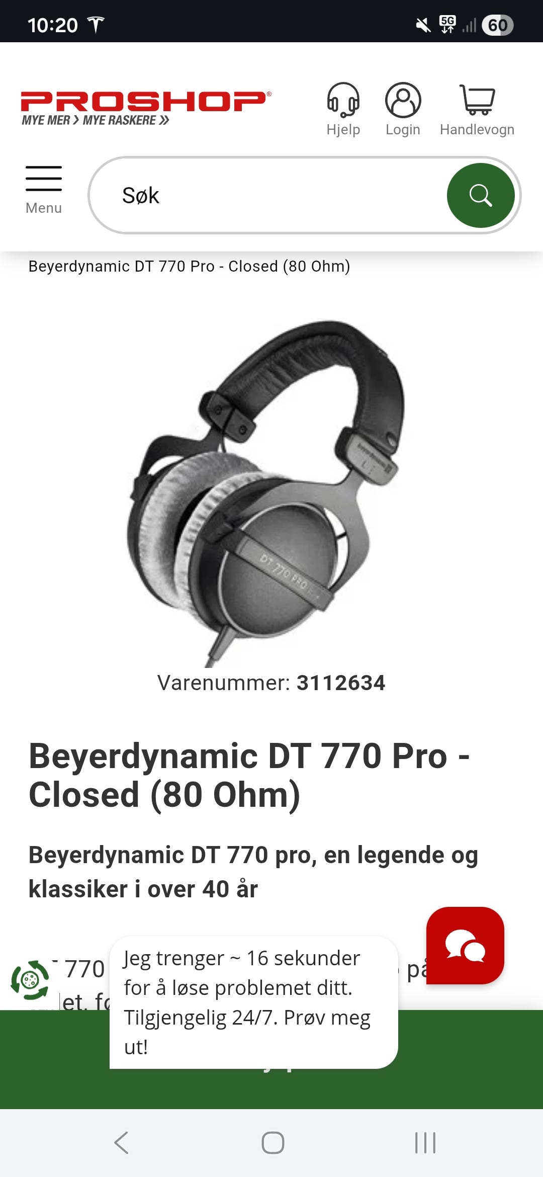 BEYERDYNAMIC DT 770 PRO 80OHM | FINN-torget