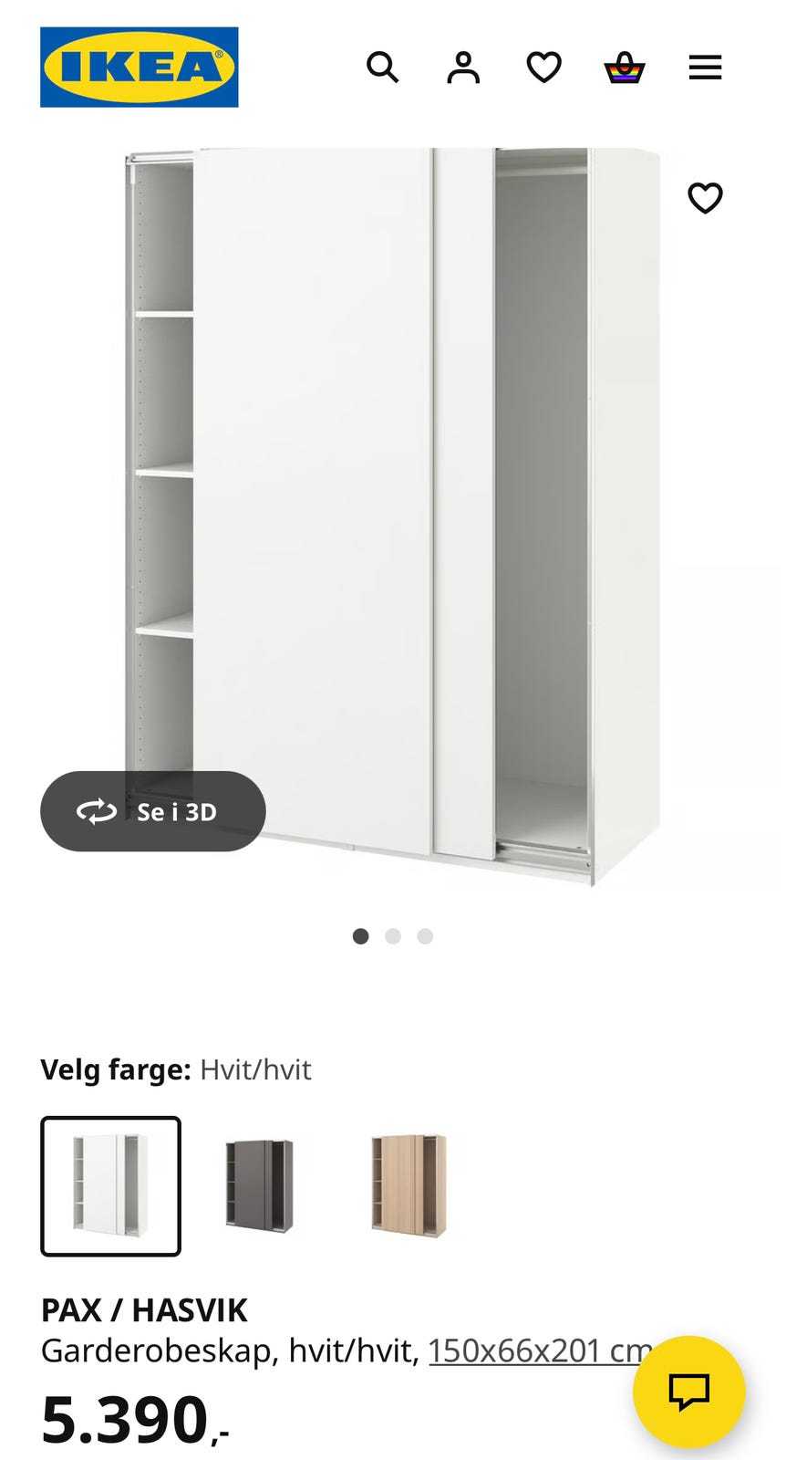 Ikea pax/hasvik skap | FINN-torget