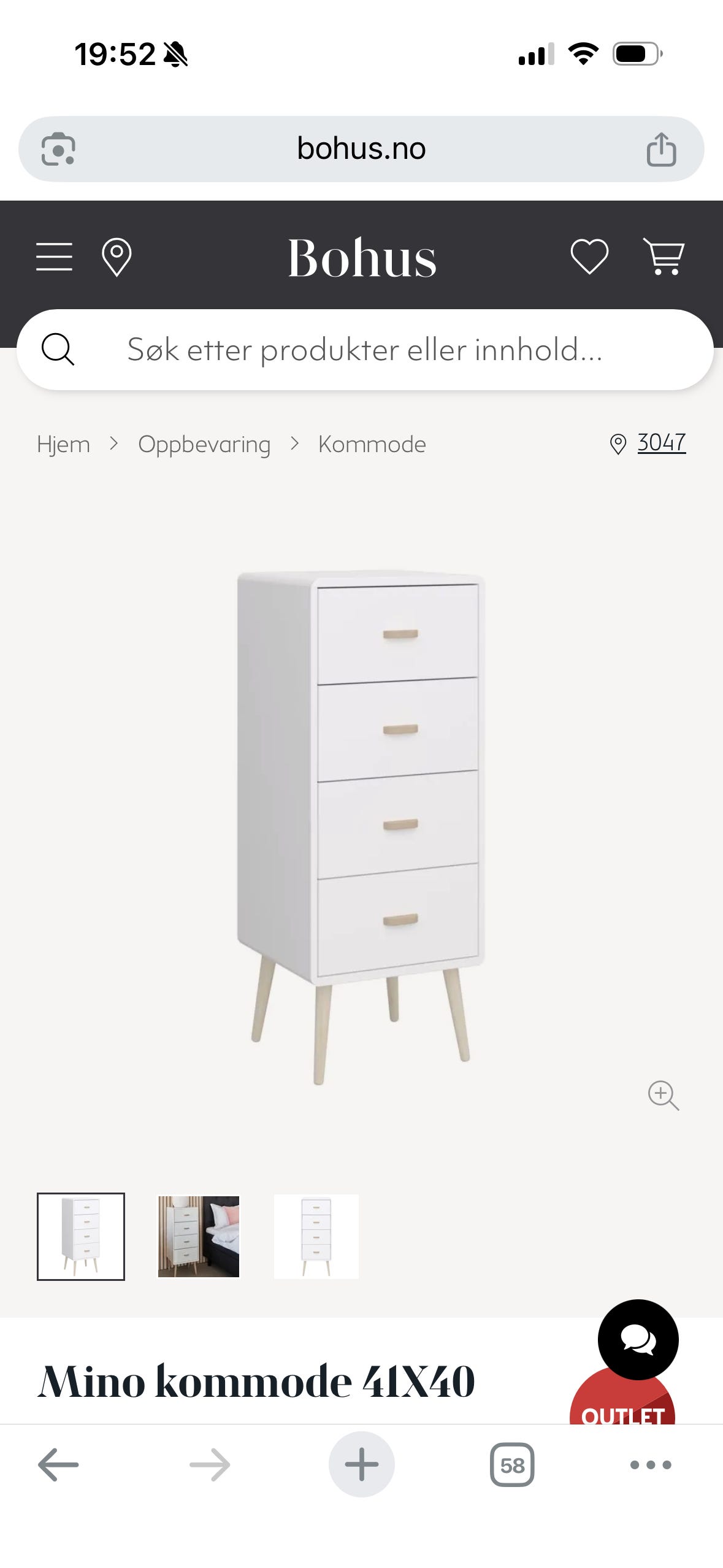 MINO kommode fra Bohus | FINN-torget