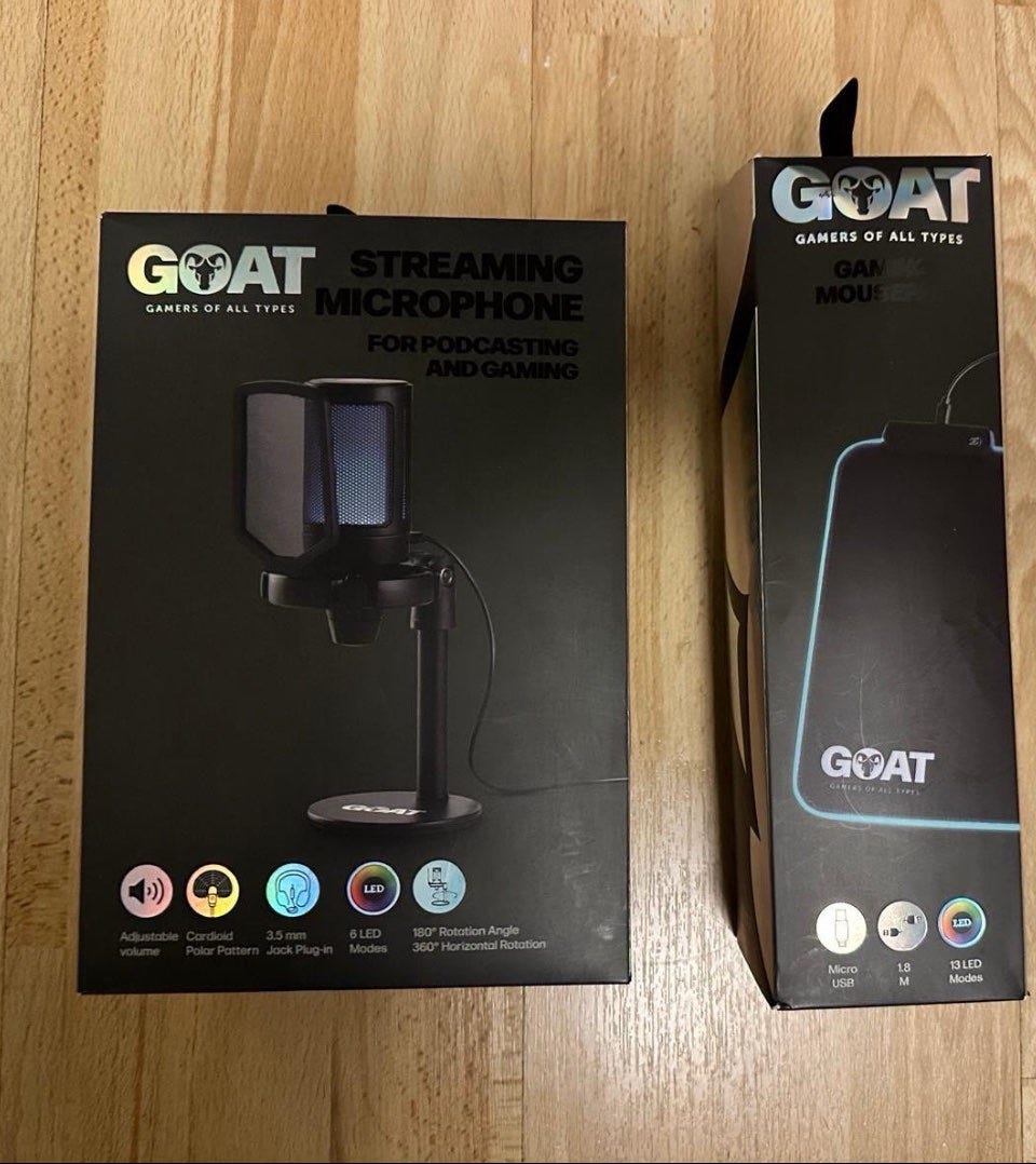 GOAT Streaming Microphone Profesjonell | FINN-torget