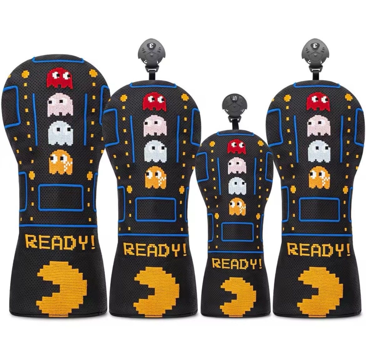 Pac-Man Golf Driver Headcovers Sett 4 stk | FINN-torget