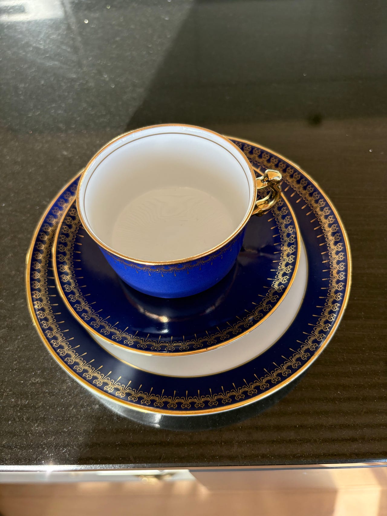 Romanov Golden Collection kaffeservice – ekte kobolt og 24K gull | FINN ...