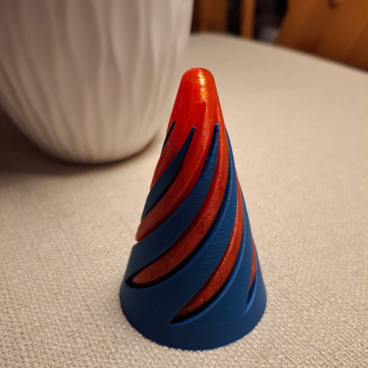 3D-printet fidget-leke (spiral juletre) – 60 kr | FINN-torget
