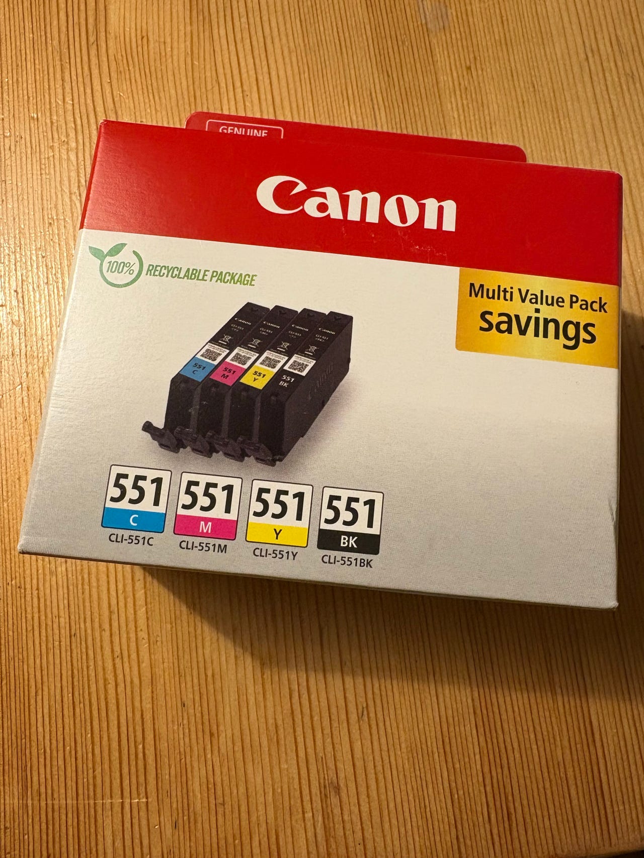 Canon PIXMA 551 Blekkpatroner Multipakke CMYK 7ml | FINN-torget