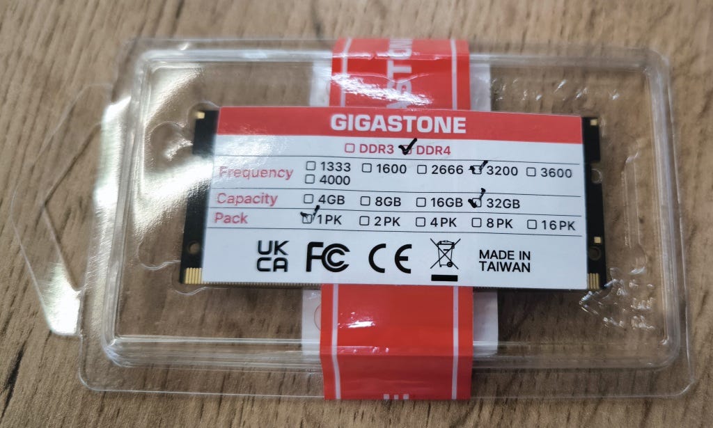 GIGASTONE 32GB DDR4 SO-DIMM 3200 MHz RAM | FINN-torget