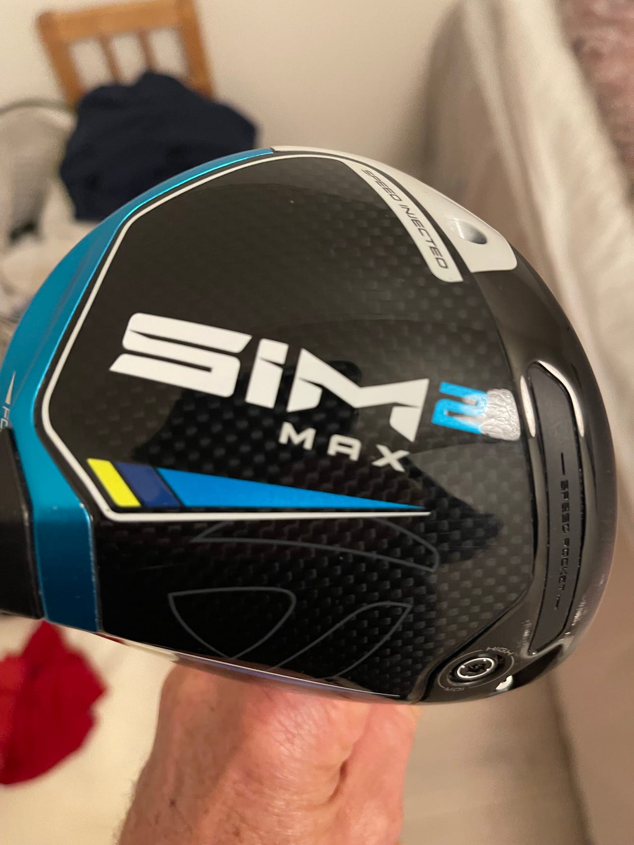 TaylorMade SIM2 Max Driver 10.5° Carbonfiber Svart Blå | FINN-torget