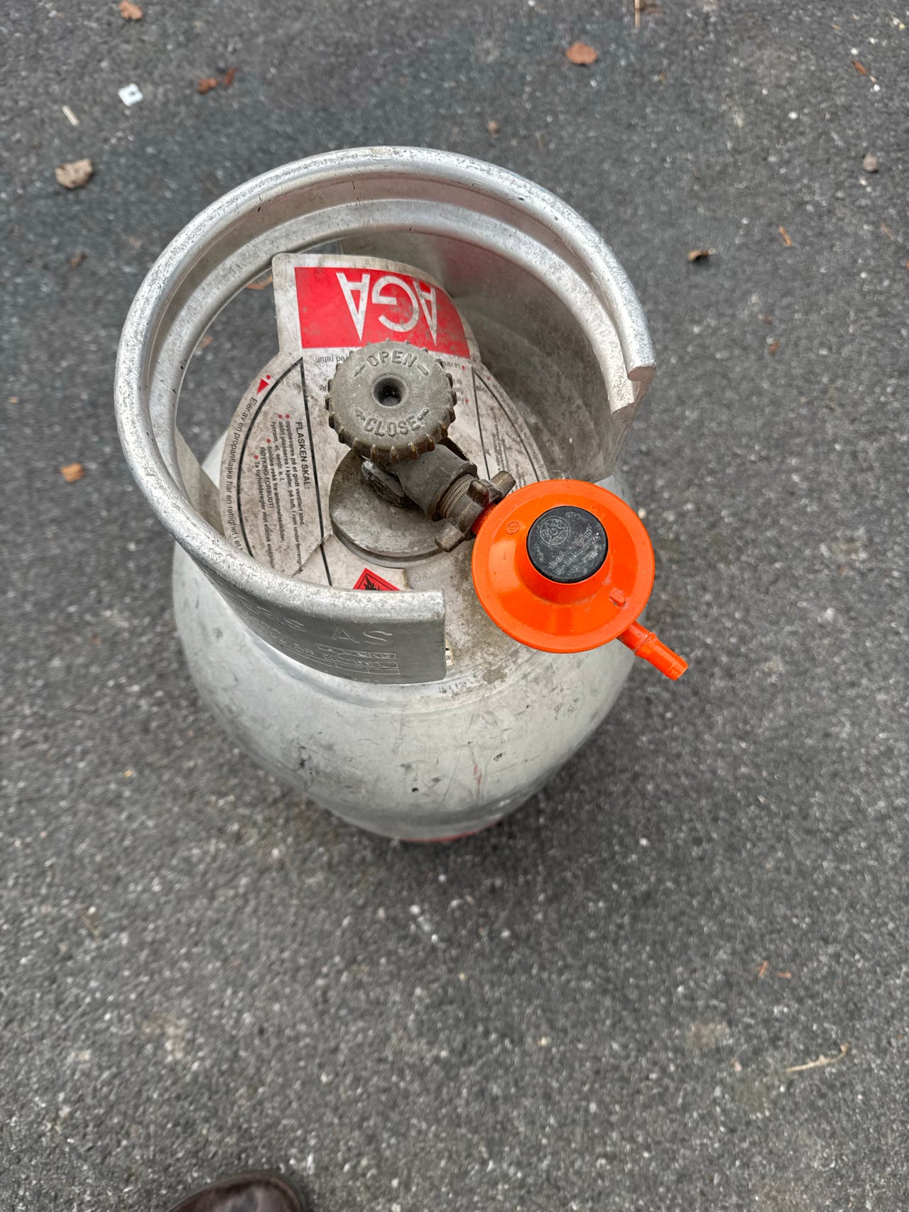 AGA Propgas AS Gassflaske 11 kg stål sølv | FINN-torget