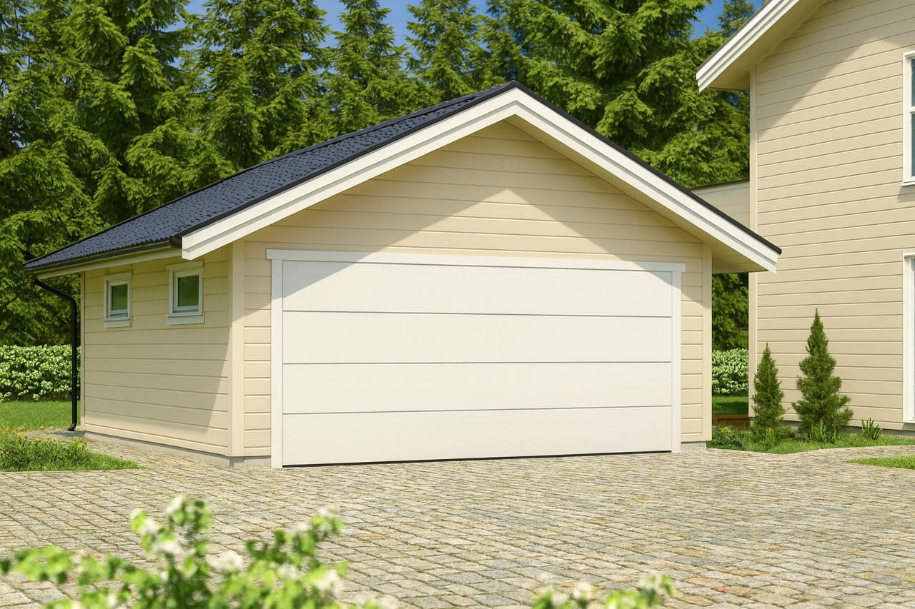 Garasje Type 1 – Romslig og moderne 6x6 meter (36 m²) | FINN-torget