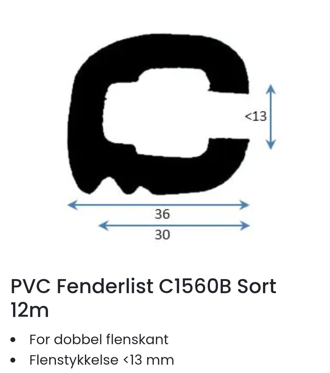 PVC fenderlist | FINN-torget