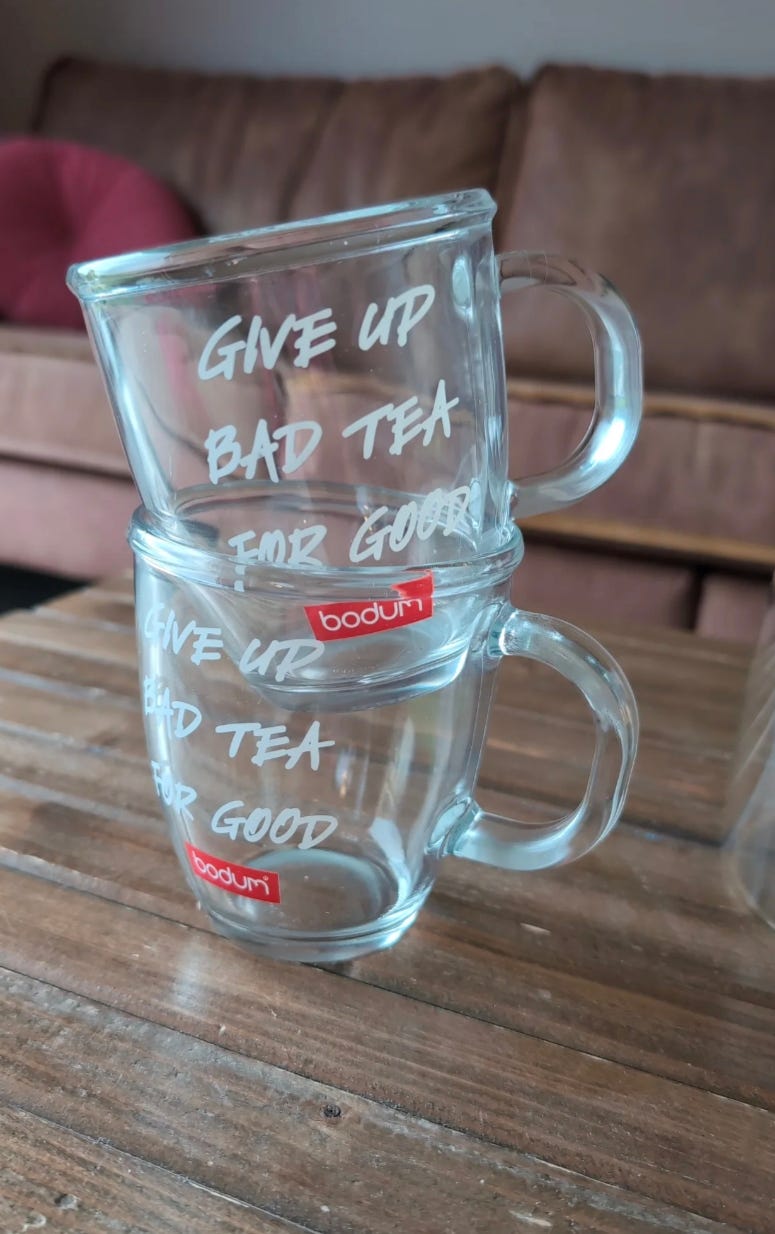 To store tekrus i glass fra Bodum selges | FINN-torget