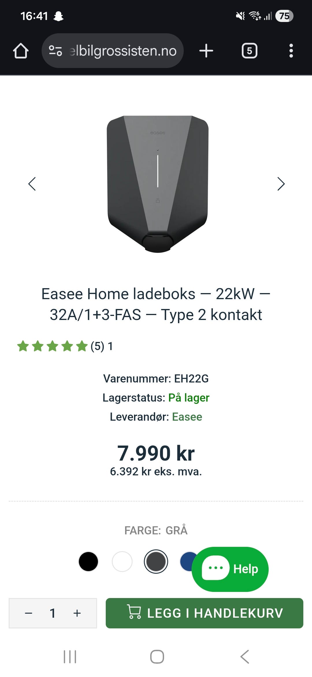 Easy Charge Elbil lader | FINN-torget