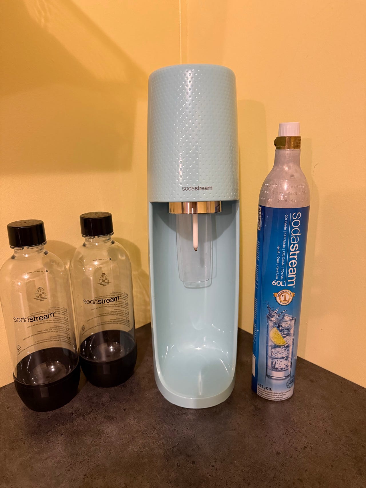 Sodastream + flasker + gass | FINN-torget