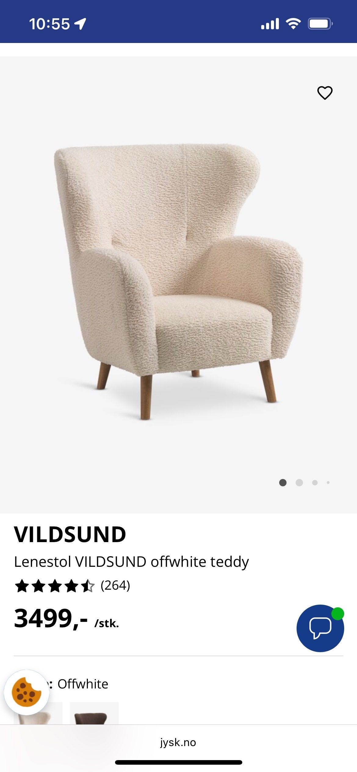 Nesten ubrukt lenestol, Vildsund teddy | FINN-torget