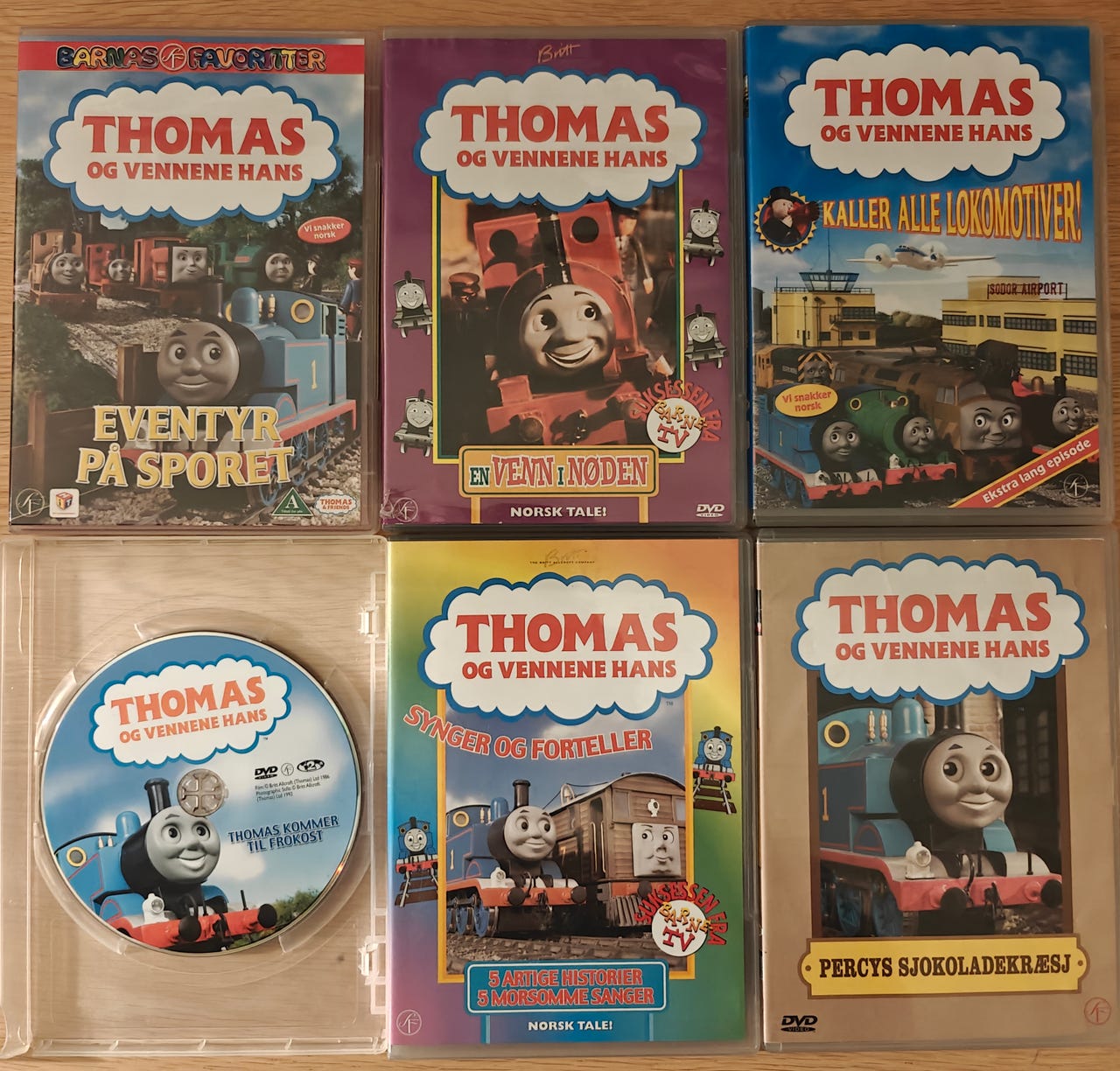 6 stk Thomas og vennene hans – DVD | FINN-torget
