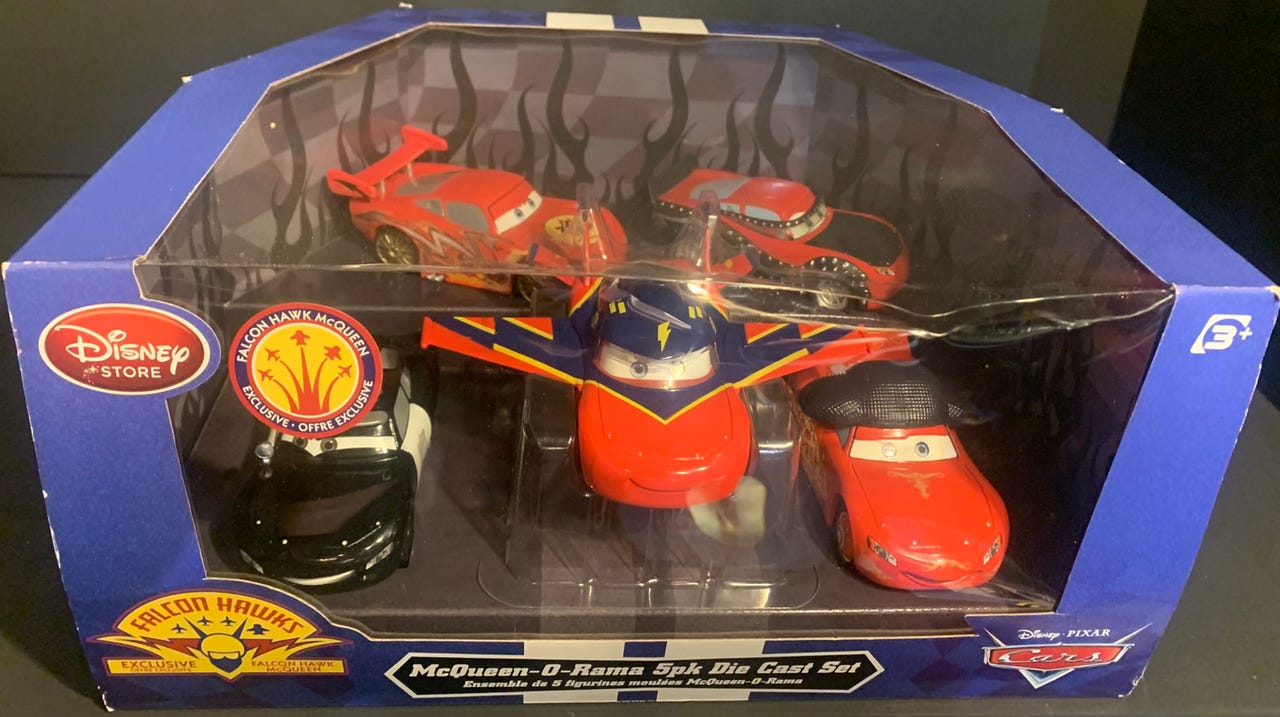 Disney Pixar Cars, Disney Store, Falcon Hawks, McQueen-O-Rama, 5pk ...