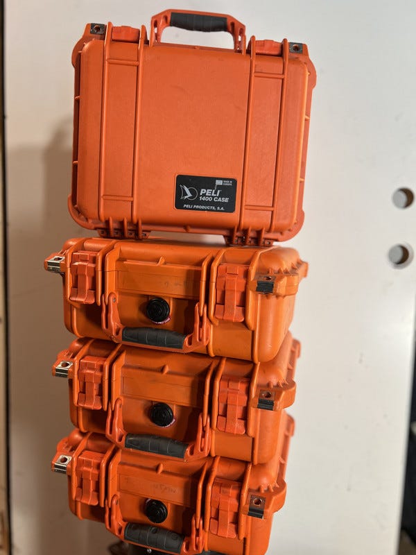 Peli / Peli Case, Pelican ORANSJE – Mod 1400 / 1300 / M2100 – flere ...