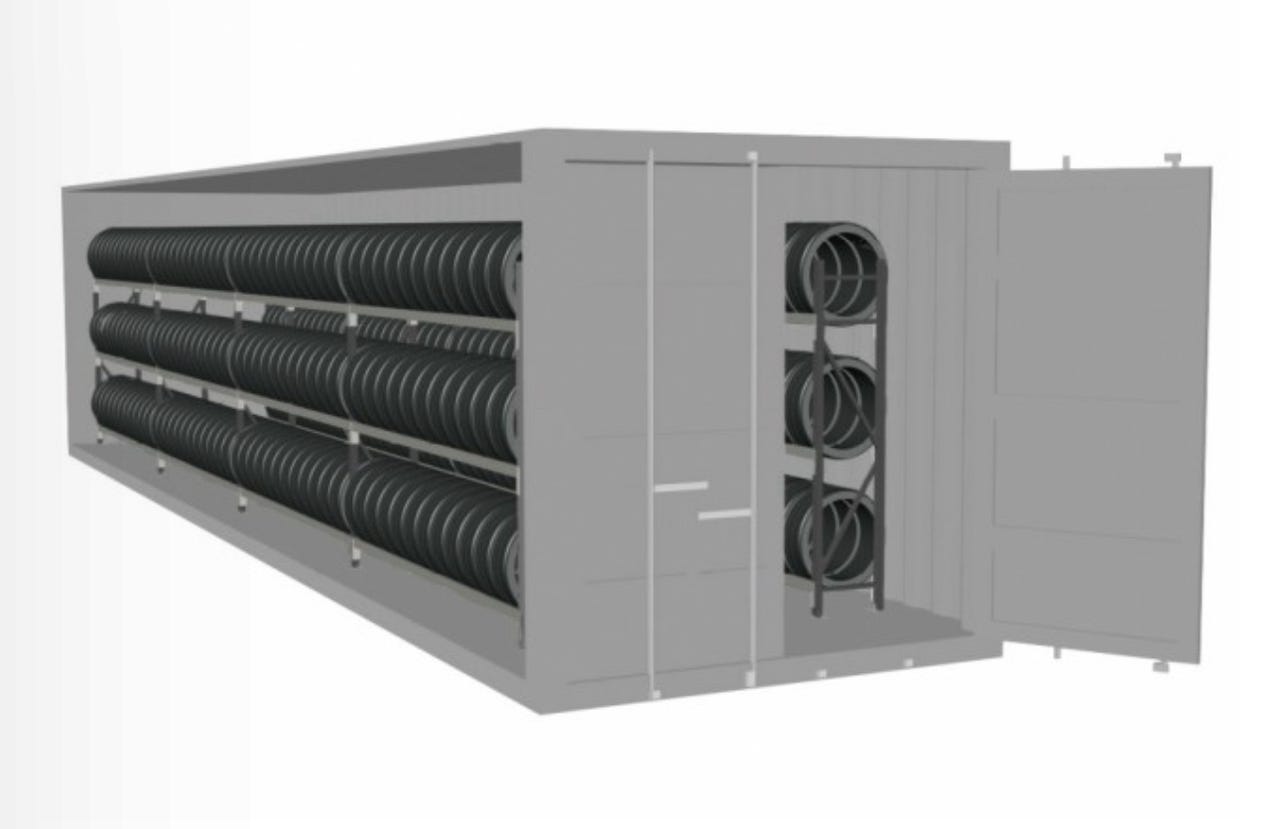 Dekkreol for 40-fots container (har til 3x containere) | FINN-torget