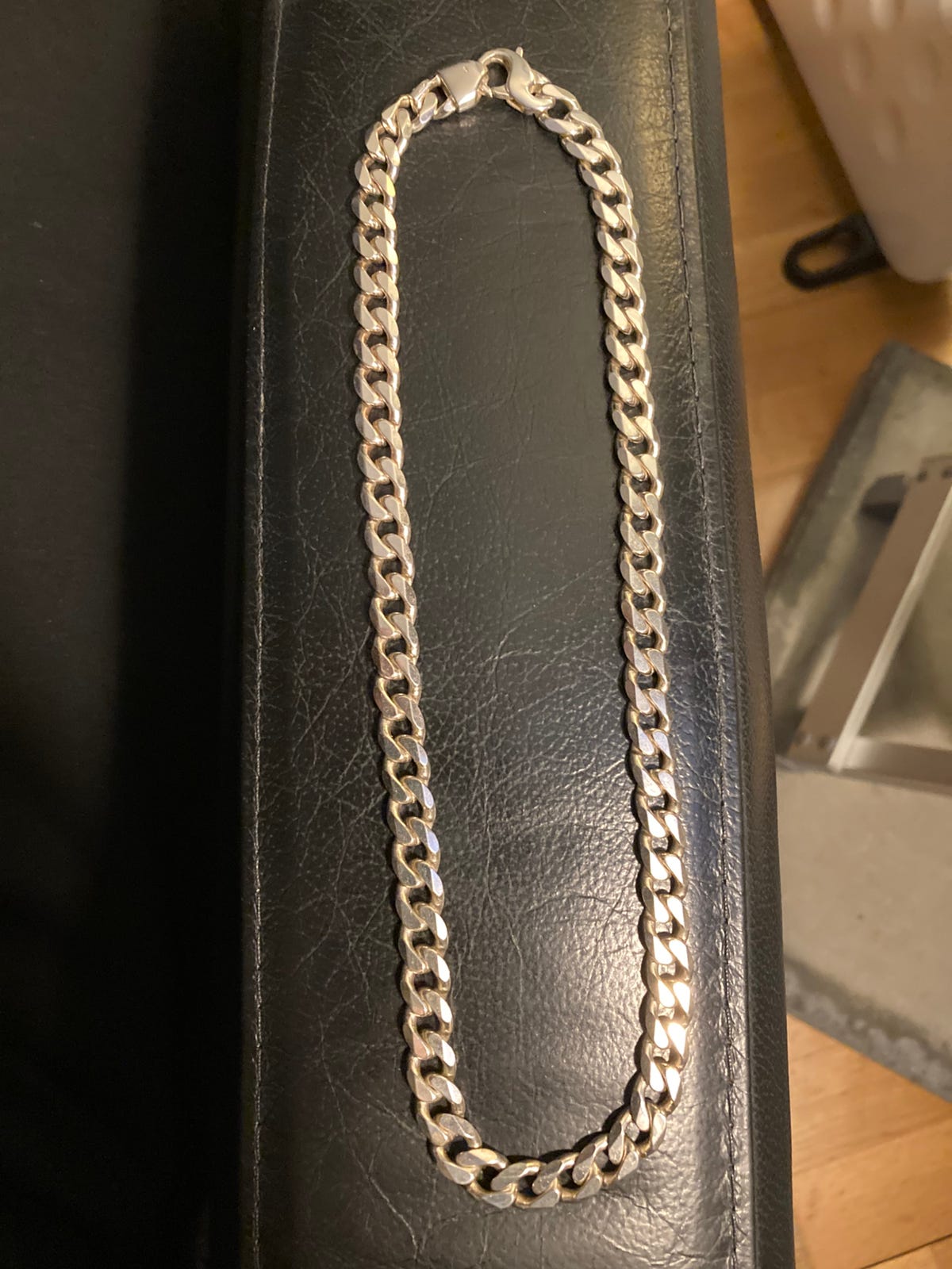 PANSERKJEDE I SØLV 9,5 MM 50 CM | FINN-torget